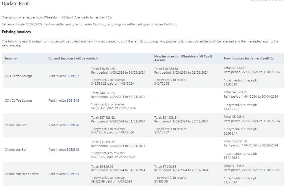 Change of Owner Wizard – Re-Leased Help