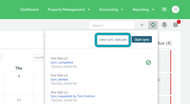Managing Your Xero Sync Results – Re-Leased Help