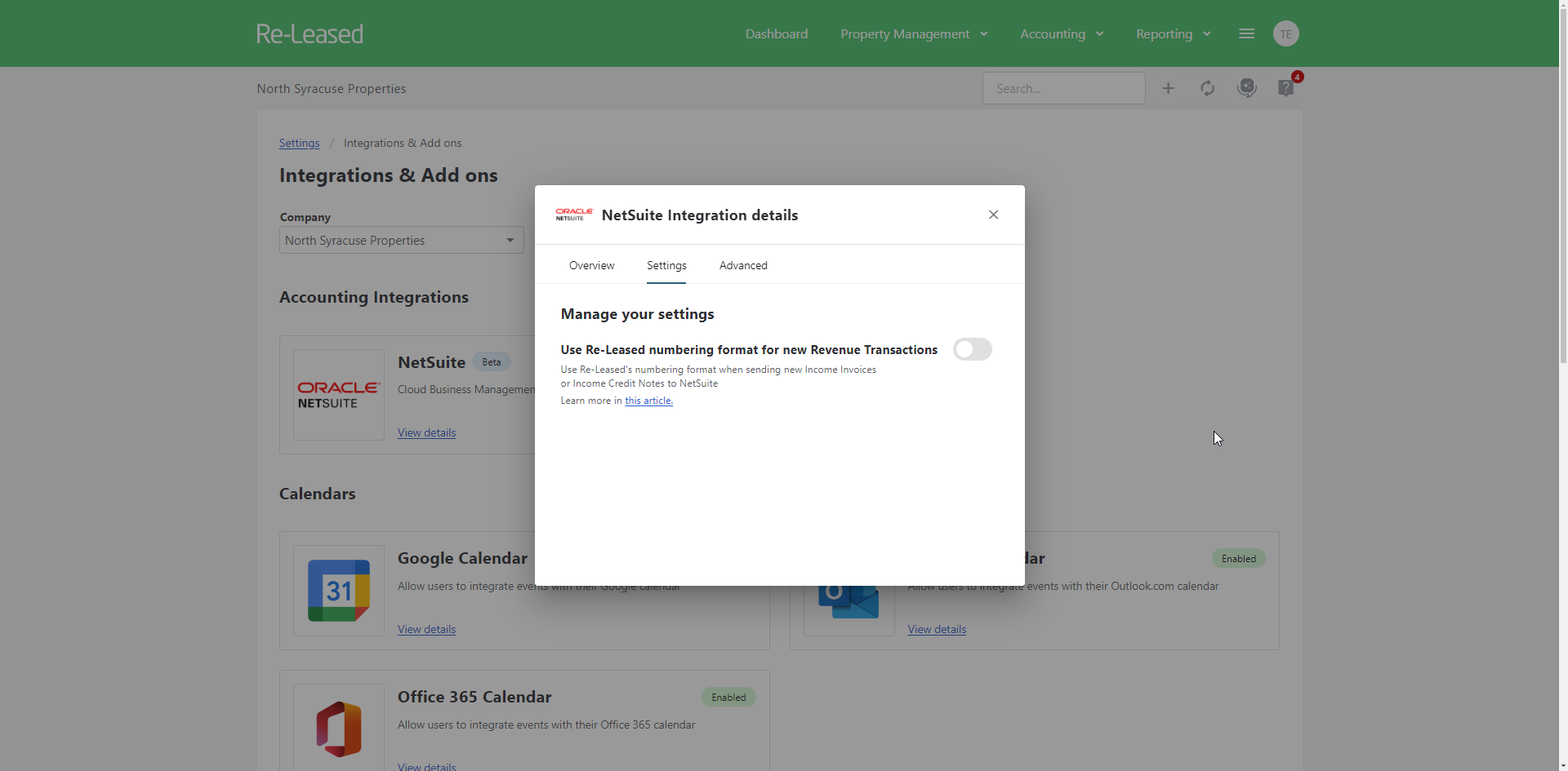 Invoice Numbering with Oracle NetSuite – Re-Leased Help
